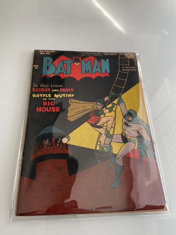 BATMAN #46 1948 DC Win Mortimer Cover Sprang & Paris Art golden age ...