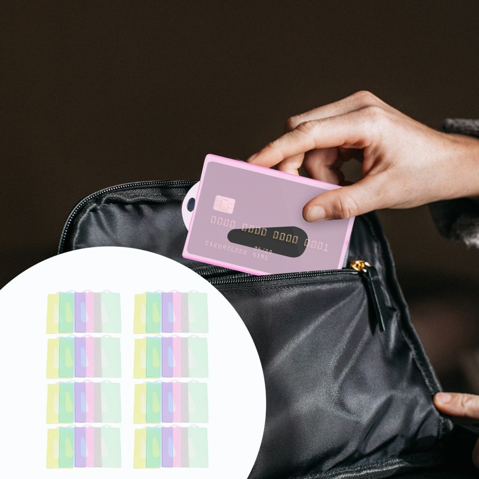 40 Pcs Id Card Case Cards Protective Cover Protector Sleeves Credit | eBay UK