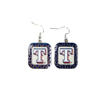 Texas Rangers MLB Polka Dot Style Dangle Earrings | eBay