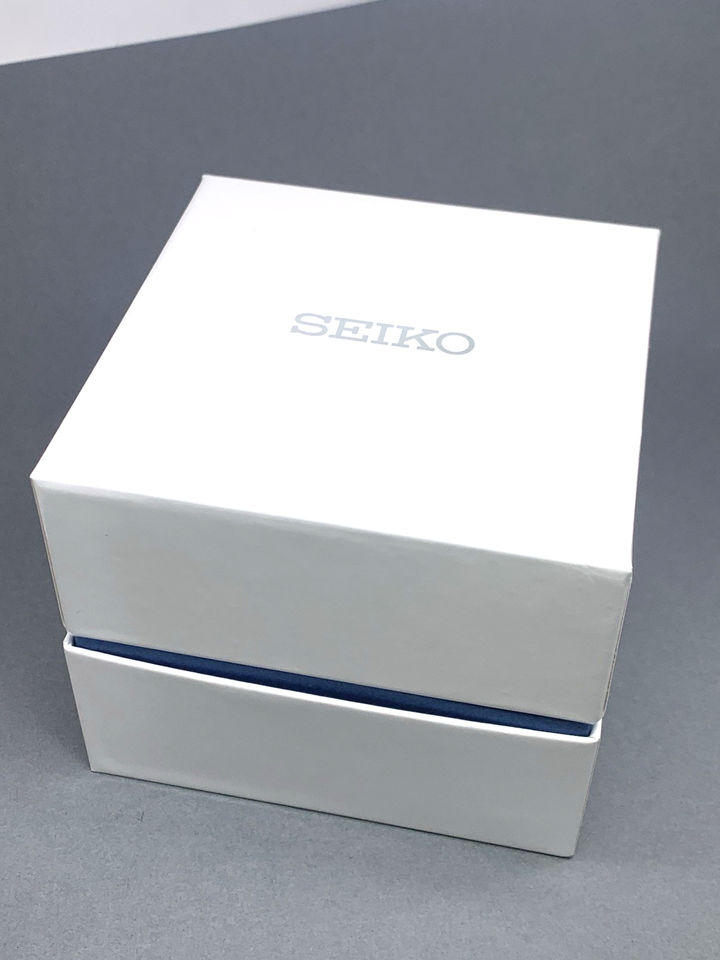 Seiko Watch Box Presentation White Blue Cardboard Display Gift Empty | eBay