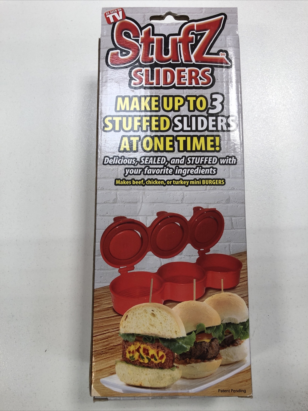 Stufz+Sliders+Mini+Stuffed+Burger+Maker+-as+Seen+on+Tv-+Makes+3+Mini ...