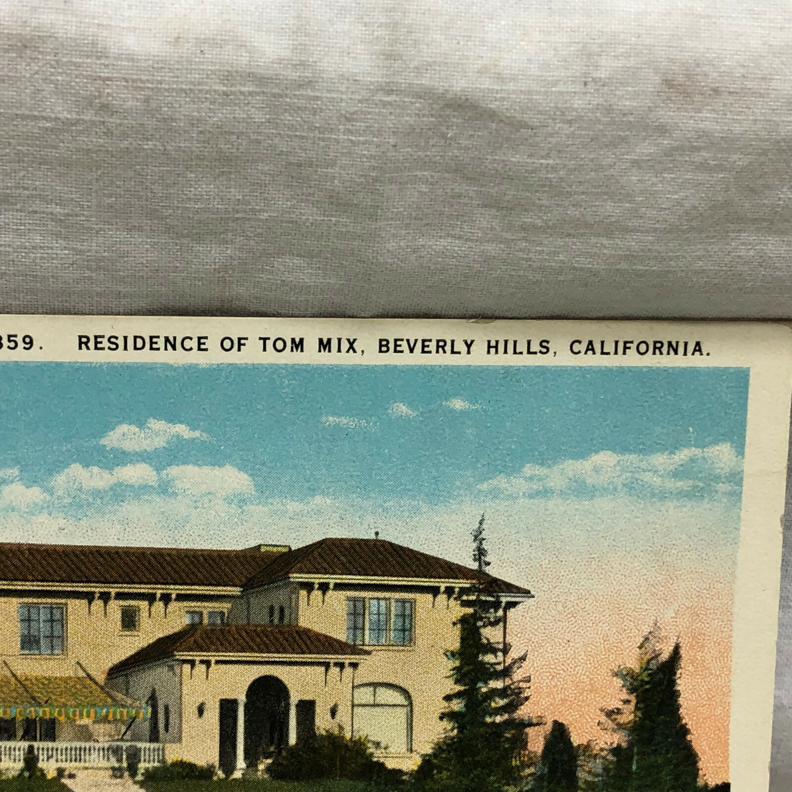 Vintage Postcard Residence Tom Mix Beverly Hills California Scene 1927 ...