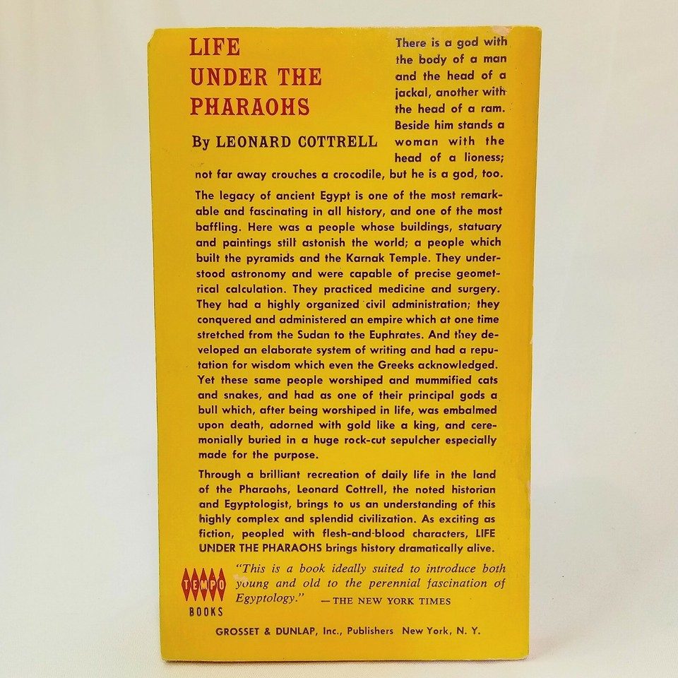Life Under The Pharaohs by Leonard Cottrell Tempo Books Ed First ...