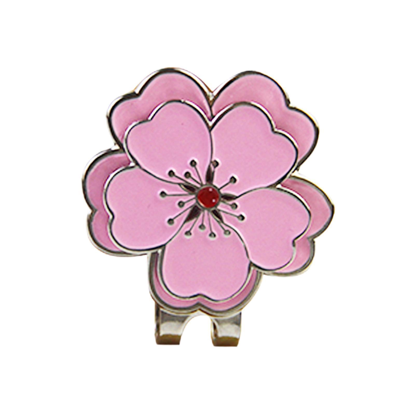 Pink Flower Golf Ball Marker Beginners for Golf Lovers with Golf Hat ...