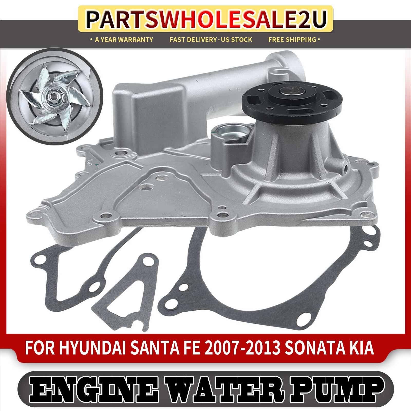 Water Pump with Gasket for Hyundai Santa Fe Sonata Kia Sedona Borrego ...