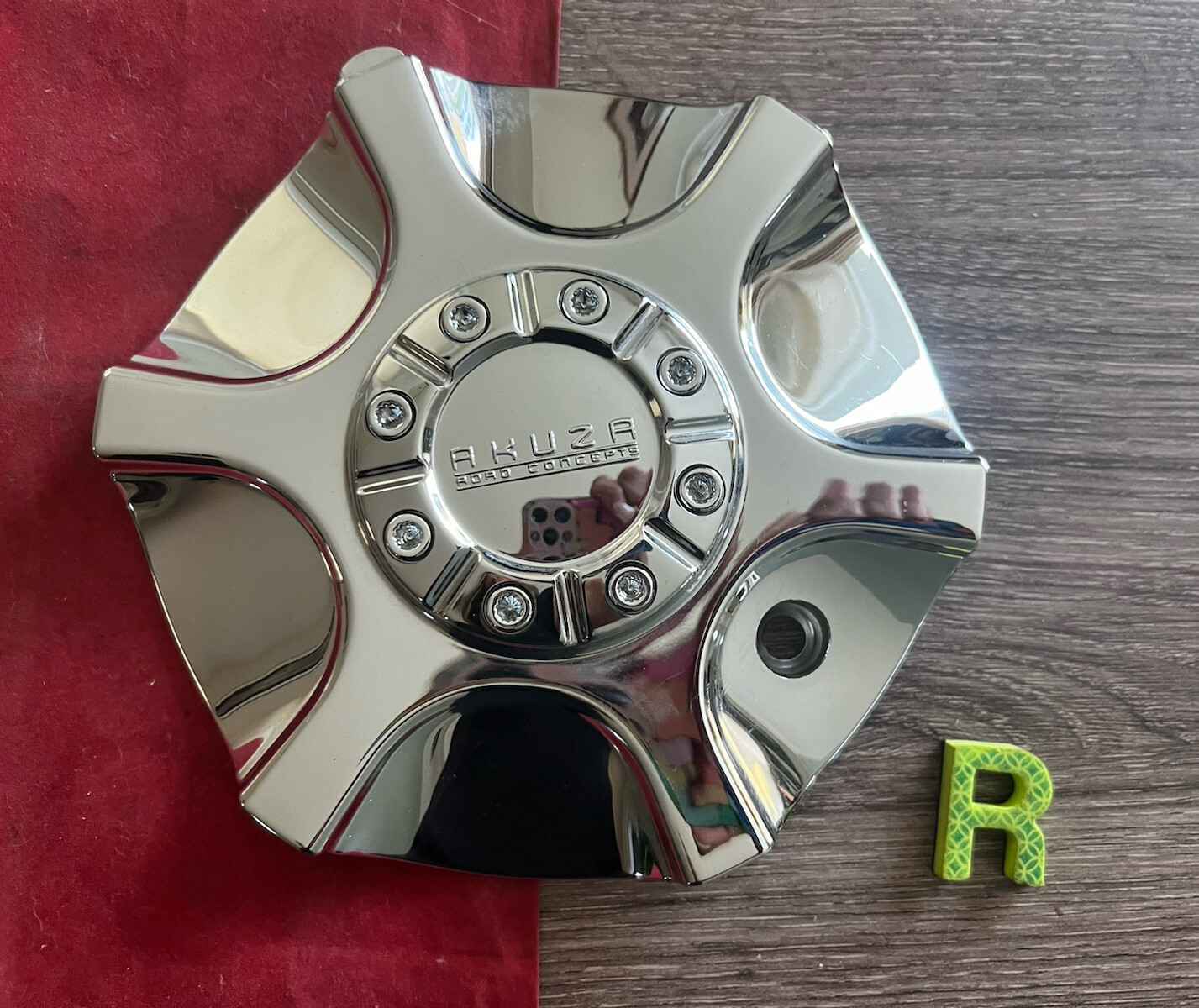#R 1) Akuza Quake CHROME Center Cap for FWD Wheel AK327-CAR-CAP | eBay