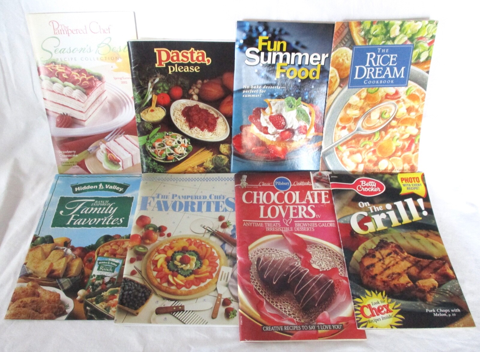 LOT OF 8 RECIPE BOOKLET COOKBOOK Pampered Chef~Pillsbury~Betty Crocker ...