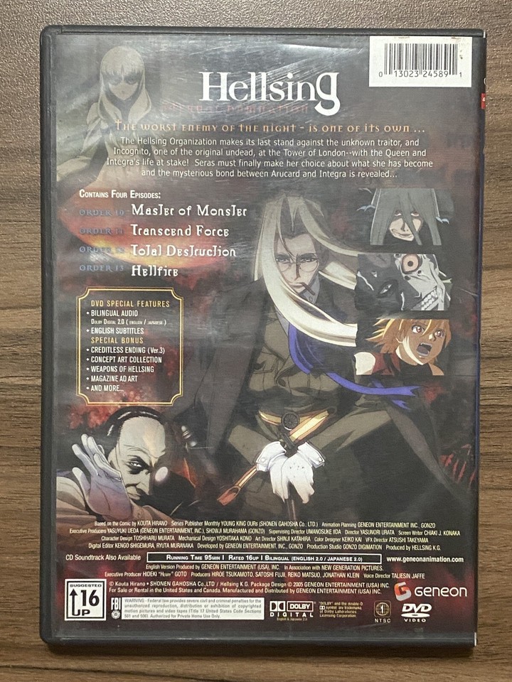 Hellsing - Vol. 4: Eternal Damnation (DVD, 2006, Signature Series) | eBay