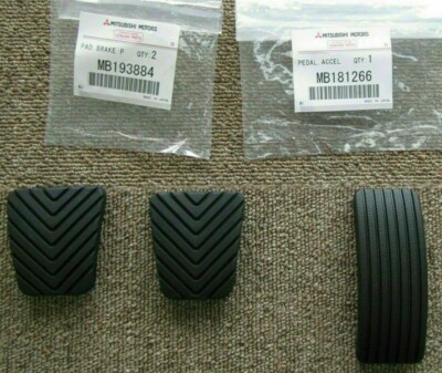 Mitsubishi Lancer EVO5 EVO6 Cover Pedal Rubber Set MB181266 MB193884 ...