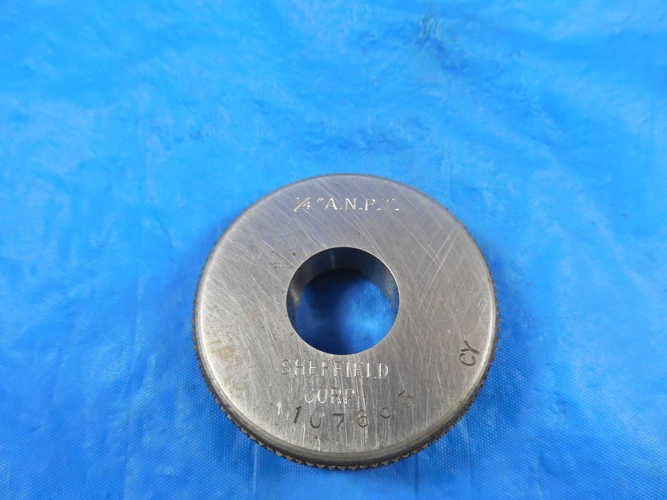 1/4 18 ANPT / NPT 6 STEP PIPE THREAD RING GAGE .25 A.N.P.T. PLAIN 6 ...