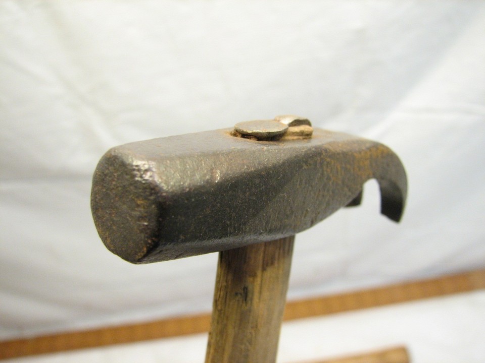 Lot Antique Claw Hammer Wood Tools Carpenter's Tack Octagon Poll Nail ...
