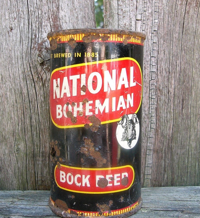 National Bohemian Bock Flat Top Beer Can. Baltimore Maryland. Tough Can ...