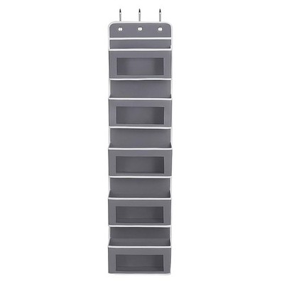 Over the Door Organizer with 5 Clear Window Pockets – Hanging Behind ...