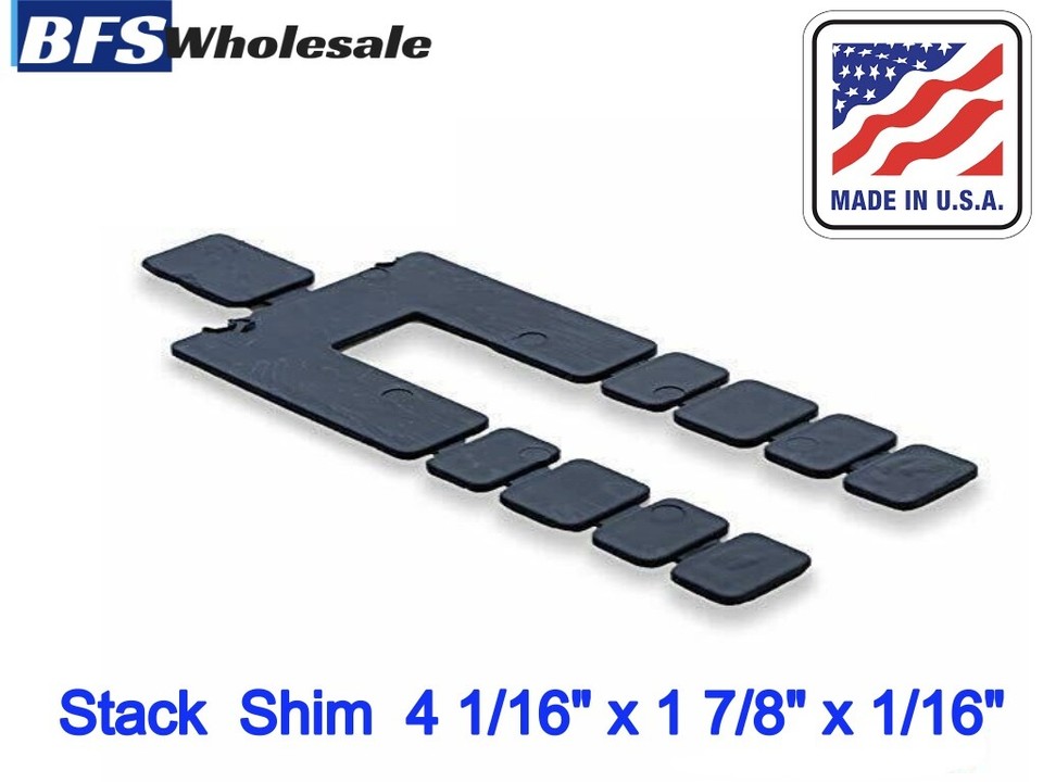Plastic STACK SHIM COMBO # 1, 224 pcs. Made in USA, 3 different sizes ...