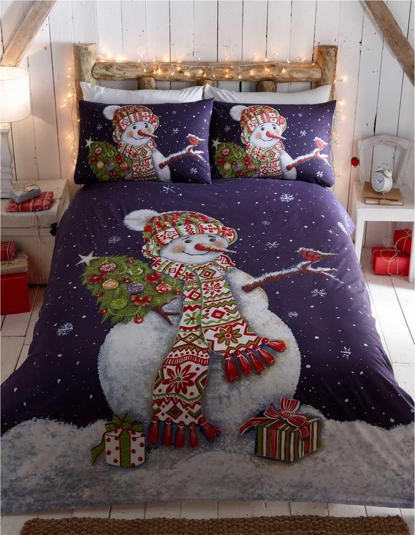 Christmas Xmas Bedding Children's Duvet Cover Sets Bed Set Festive ...