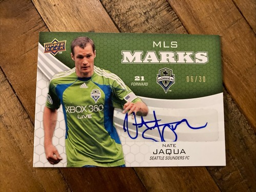 2010 MLS Upper deck UD Marks Nate Jaqua Seattle Sounders 06/30 MK-NJ ...