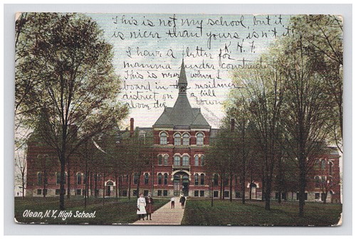 High School Olean New York NY Education People Ground View 1906 ...