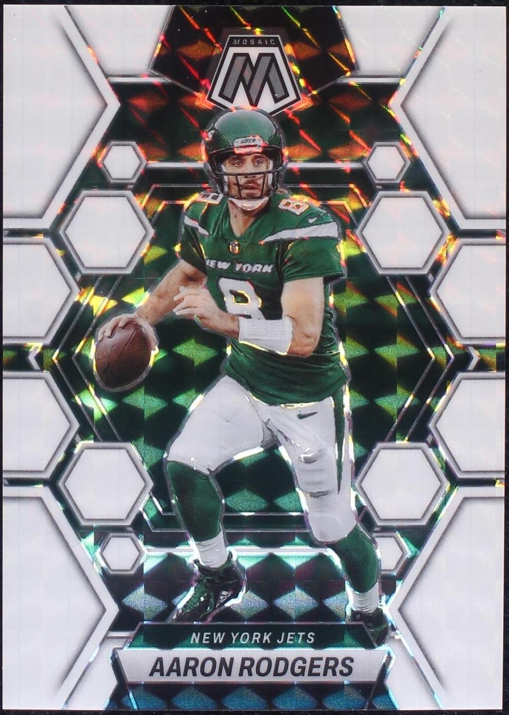 2023 Panini Mosaic - Aaron Rodgers #82 White Mosaic Prizm /25 for sale ...