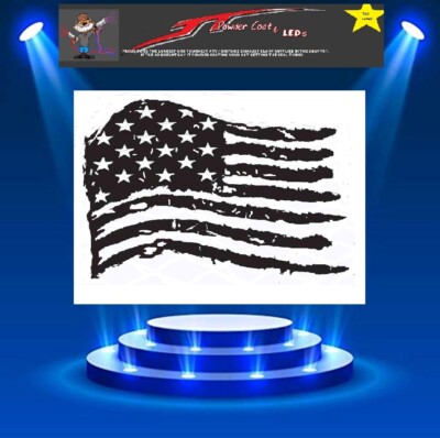 2PC DISTRESSED AMERICAN FLAG Stencil Template Airbrush Paint #326 | eBay