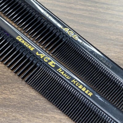 VTG Genuine ACE Hard Rubber Pocket 7” Comb Black - Lot Of Two | eBay