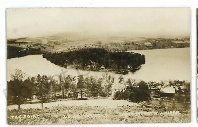 RPPC Aerial View of LAKE WINOLA PA Wyoming County Real Photo Postcard ...