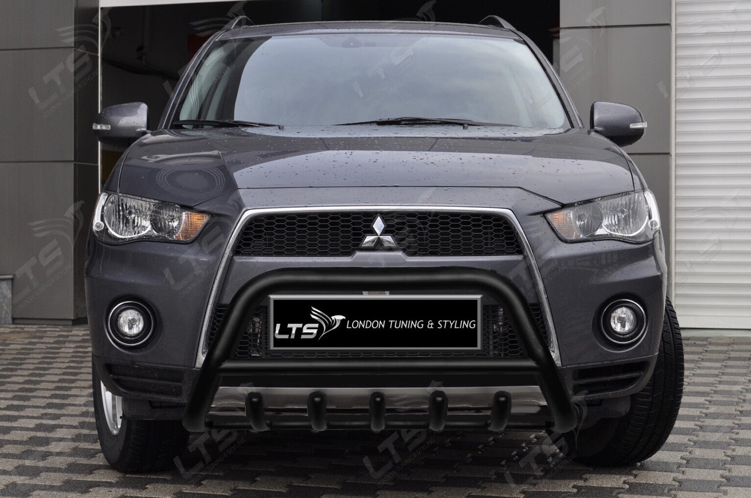 MITSUBISHI OUTLANDER BLACK AXLE NUDGE A-BAR BULL BAR GUARD 2007-2012 ...