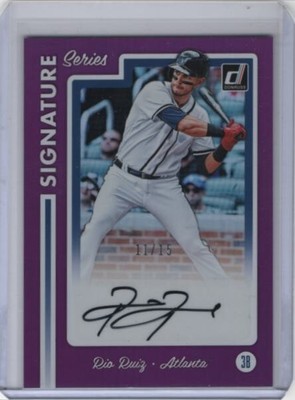 2017 Panini Donruss Rio Ruiz Purple Signature Series Auto #11/15 | eBay