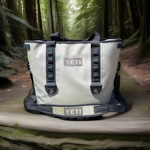 Yeti Hopper 30 Soft Cooler Bag Fog Gray Blue W/ Shoulder Strap HTF ...