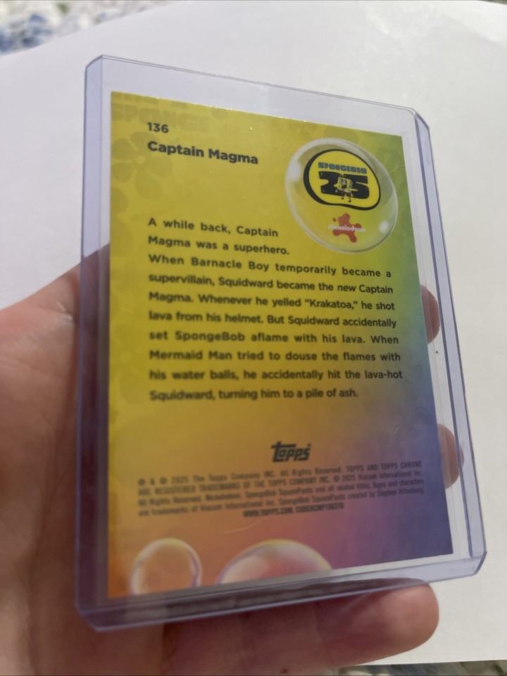 SpongeBob Captain Magma Limited Edition Card 12/199 | eBay
