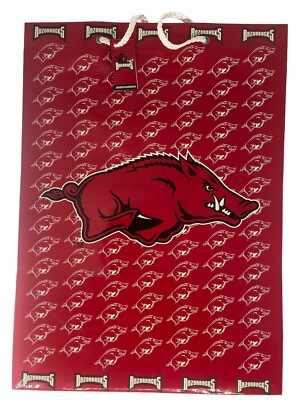Arkansas Razorbacks Jumbo Gift Bag-13”x18” by OxBay-Lot of 3-New | eBay