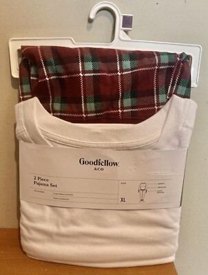 Men's Goodfellow & Co 2-Piece Long Sleeve Plaid Pajamas Set SIZE XL New ...