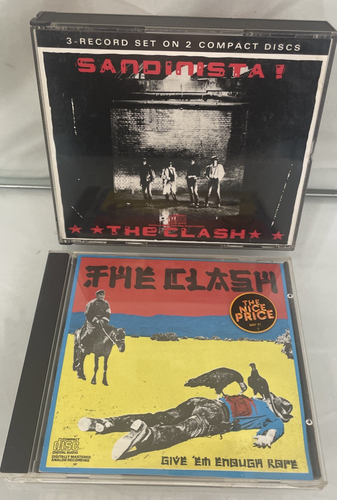 Vintage Set of 2 The Clash CDs: 3 Record Set-Sandinista + Give Em ...