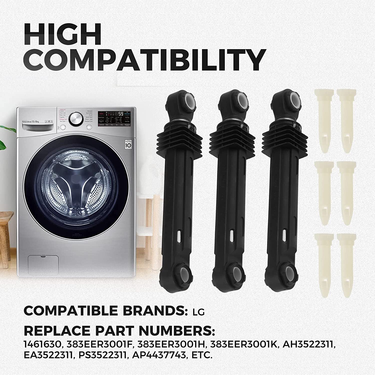 3Pcs 383EER3001G 4901ER2003A Washer Shock Absorber for LG Washing ...