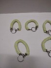 Spiral Paracord Wrist Keychain Neon Green/White Lot of 5-NW#1 | eBay