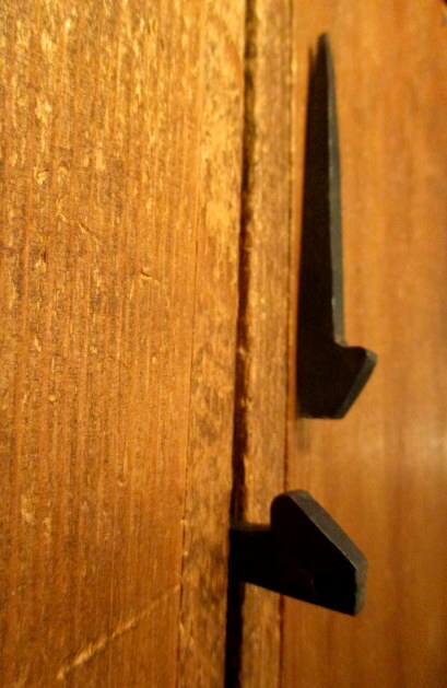 Pair Early Iron Barn Door Thumb Latch Door Jam Bar Strike Hardware | eBay