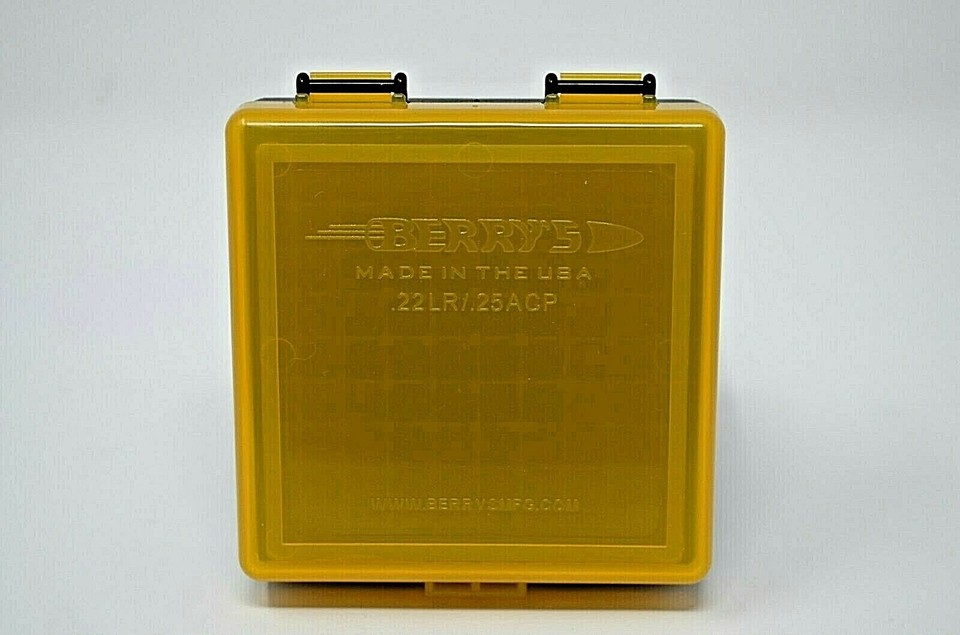 22 lr Ammo Box / Case / Storage (10 PACK) 1000 Rnds of STORAGE YELLOW ...