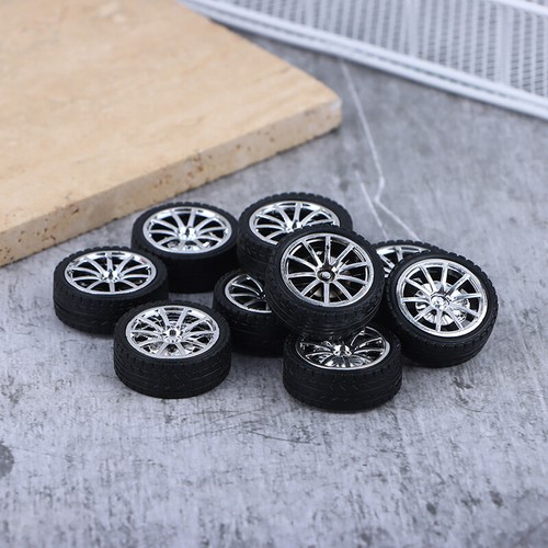 10Pcs Rubber Tire Car Wheels Tire Skin DIY Racing Vehicle Toy Car ...