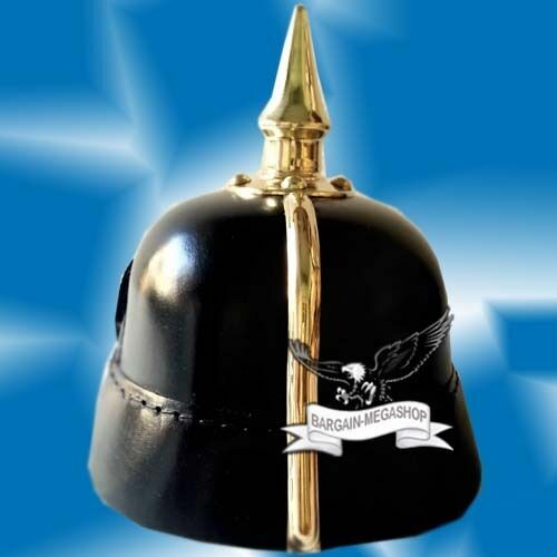 German Pickelhaube Prussian Leather Helmet Vintage Kaiser Hat WW1 WW2 ...