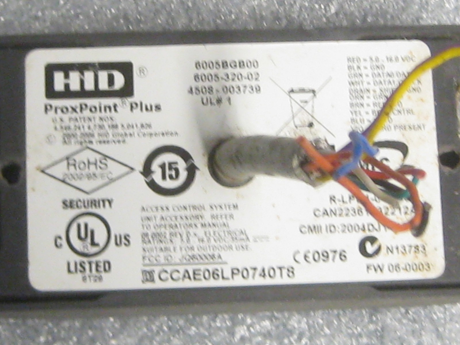 HID 6005BGB00 Prox Point Plus Card Reader | eBay