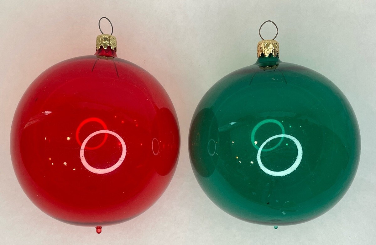Large Clear Glass Ornament Balls 3