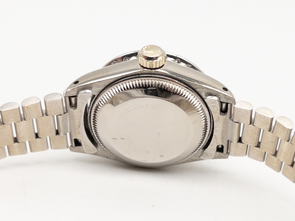 $30000 ROLEX DATEJUST PREESIDENT 2ct Diamond Emerald 18k White Gold ...