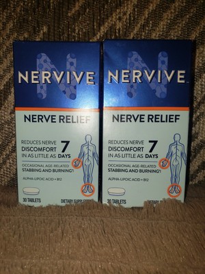 2 Boxes Nervive Nerve Relief Dietary Supplement 60 Tablets Exp. 2027 | eBay