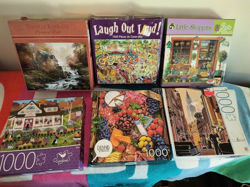 Lot Of 6 Variety Fun And Exciting 1000 PC Puzzles | eBay
