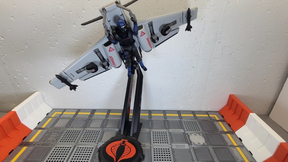 G.I. Joe Classified Cobra CLAW Custom Articulated Flight Stand Display ...