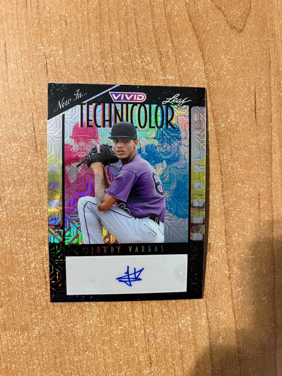 2023 Leaf Vivid - Jordy Vargas - Black Mojo Technicolor Auto #d 2/5 | eBay