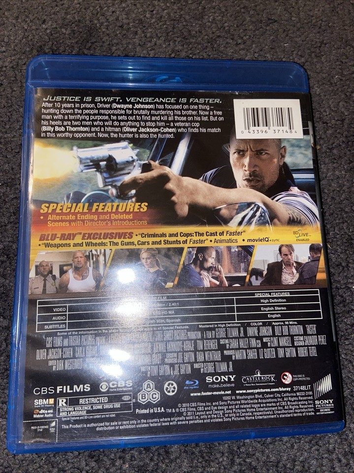 Faster (Blu-ray, 2010) 43396371484| eBay