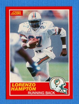 1989 Score #210 Lorenzo Hampton Dolphins | eBay