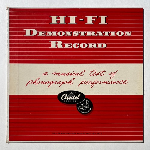 Hi-Fi Demonstration Record Capitol 10" Vinyl Pro 139 | eBay