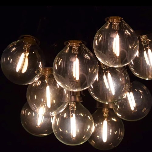 String Lights, Lampat 25Ft G40 Globe String Lights with Bulbs-UL Listd ...