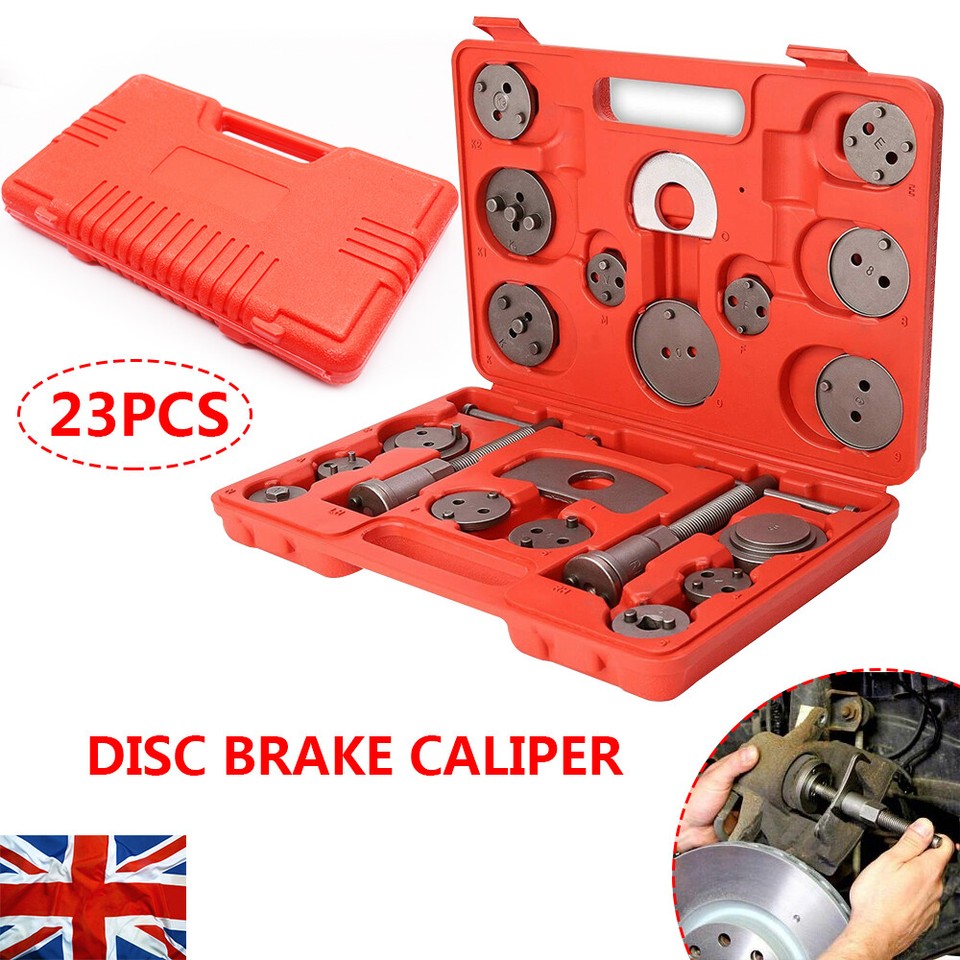23pc Brake Caliper Rewind Tool Set Kit Wind Back Piston Car For VW Ford ...